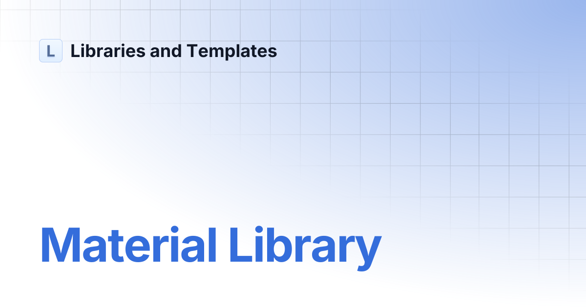 Material Library Libraries And Templates